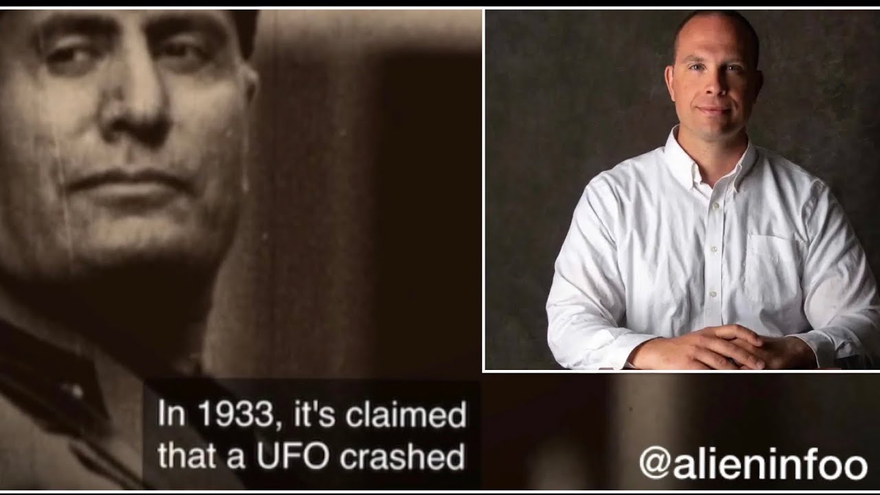 David Grusch - In 1933 an UFO crashed in Italy and Mussolini - YouTube