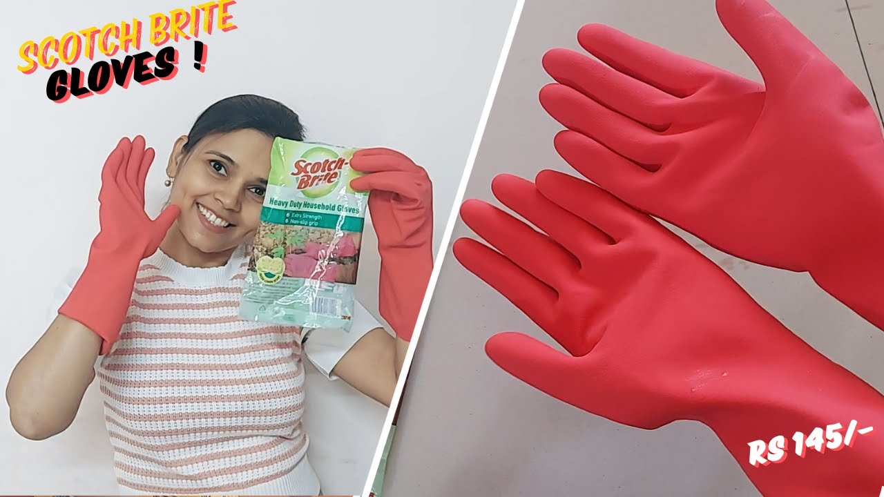Best Kitchen Gloves for Washing Dishes ? Scotch-Brite Hand gloves for ...