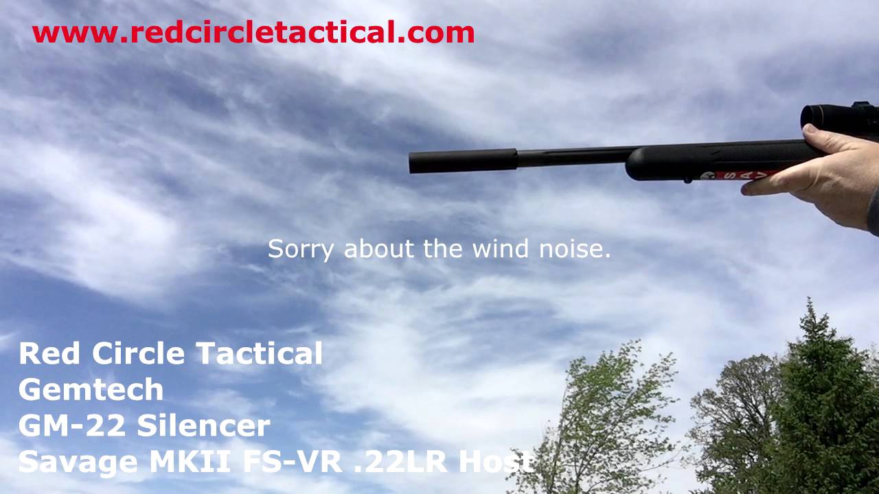 Gemtech GM-22 GM22 GM 22 firearm suppressor silencer on savage mk ii ...