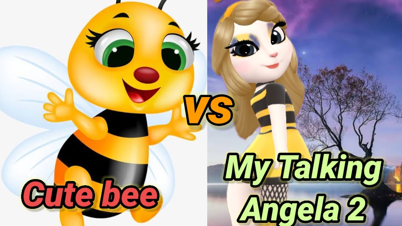 Cute Bee 🐝🍯 vs My talking Angela 2 || cosplay #mytalkingangela2 #bee # ...