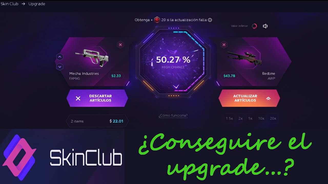 Mi primer opening en SkinClub. Conseguire el Upgrade? - YouTube