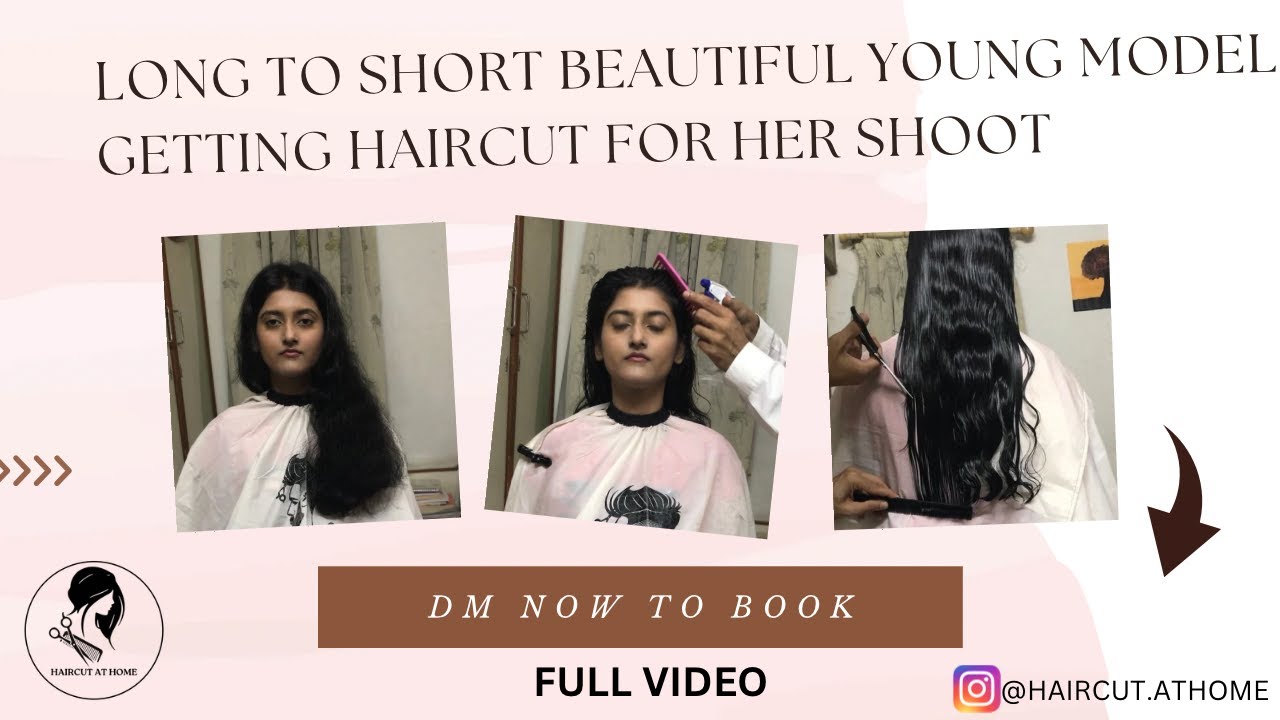 LONG TO SHORT BEAUTIFUL YOUNG MODEL GETS HAIRCUT FULL VIDEO # ...
