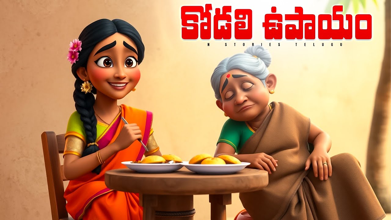 కోడలి ఉపాయం Cartoon Animation Story | 3D Cartoon Animation Story In ...