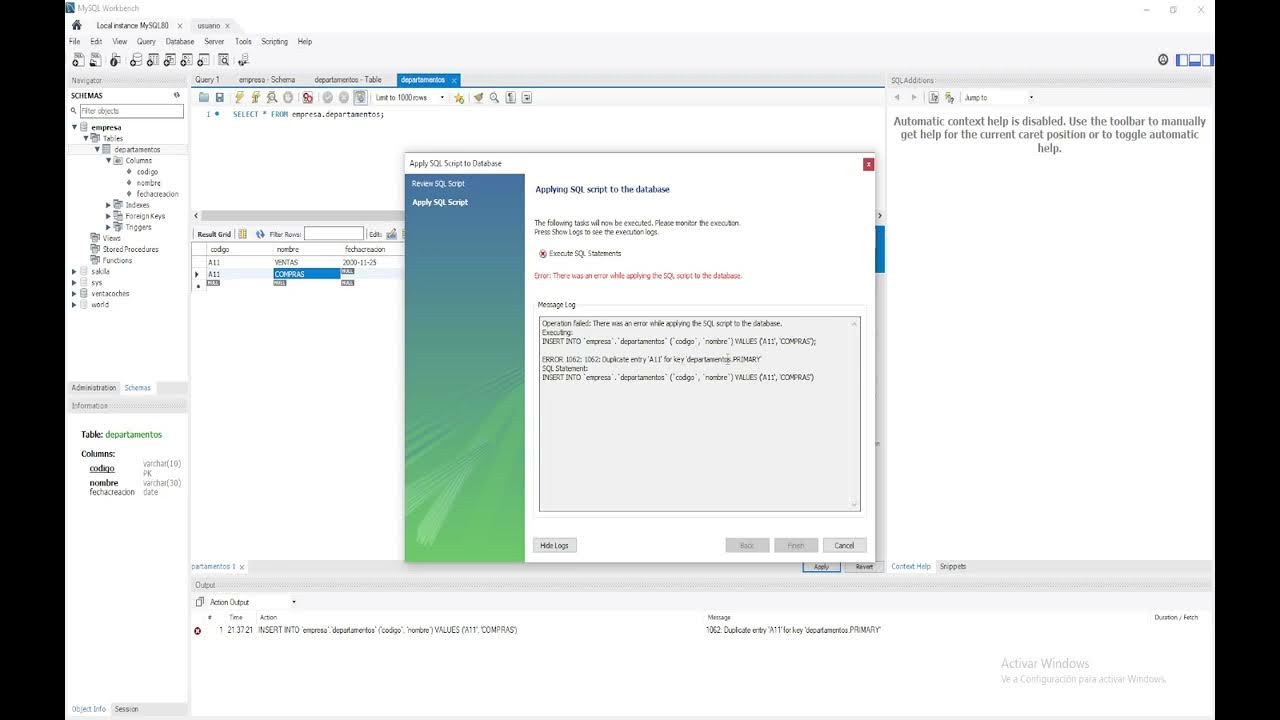 Creación de usuarios y tablas con MySQL Workbench - YouTube