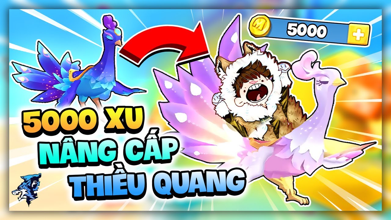 Siro Tiêu 5000 Xu Nâng Cấp Thần Thú Thiều Quang Max Level Trong Mini World - YouTube