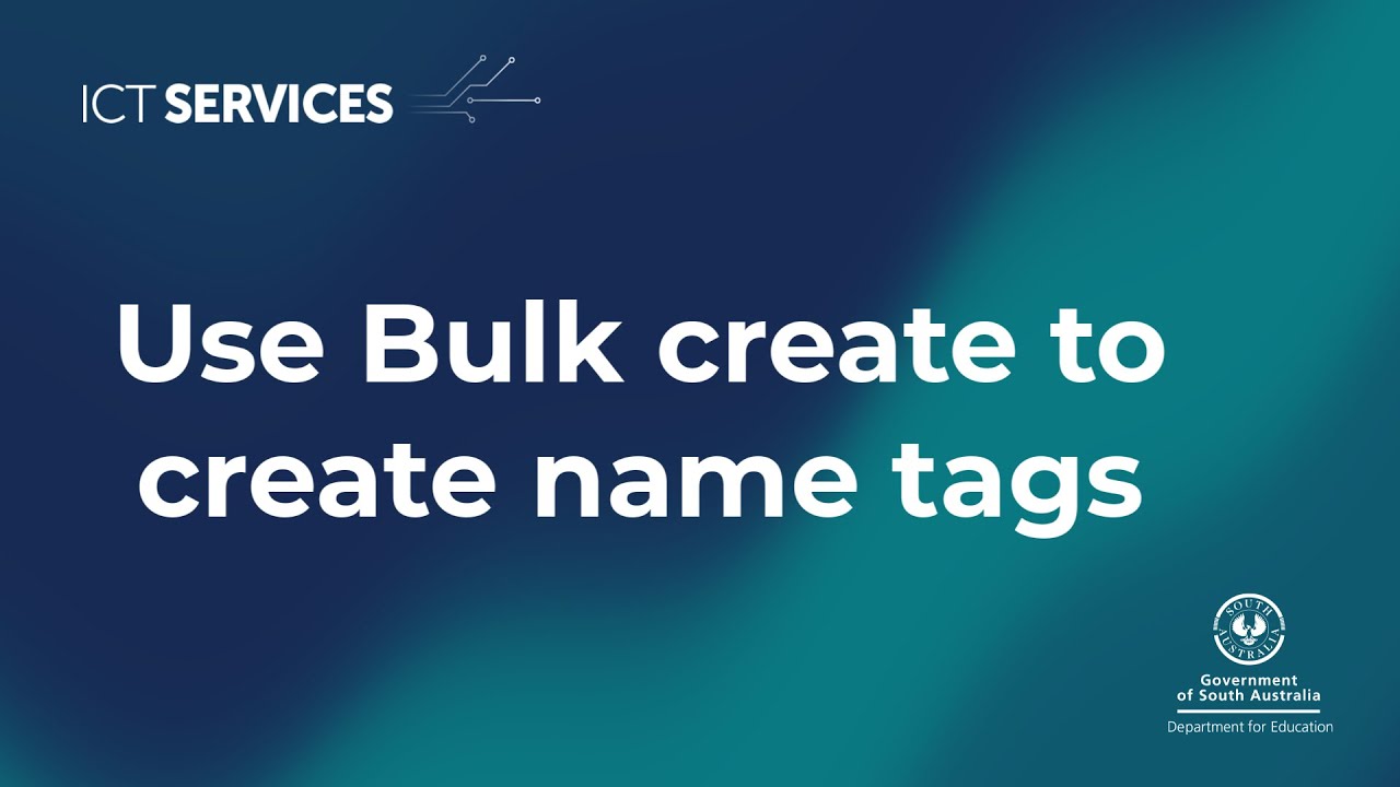 Adobe Express - how to use Bulk create to create name tags - YouTube