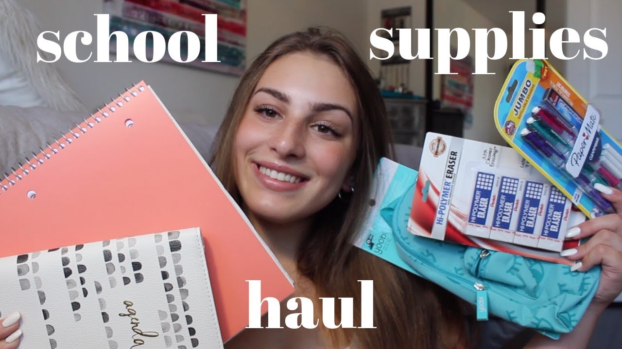 back to school supplies haul 2019! (senior year) - YouTube