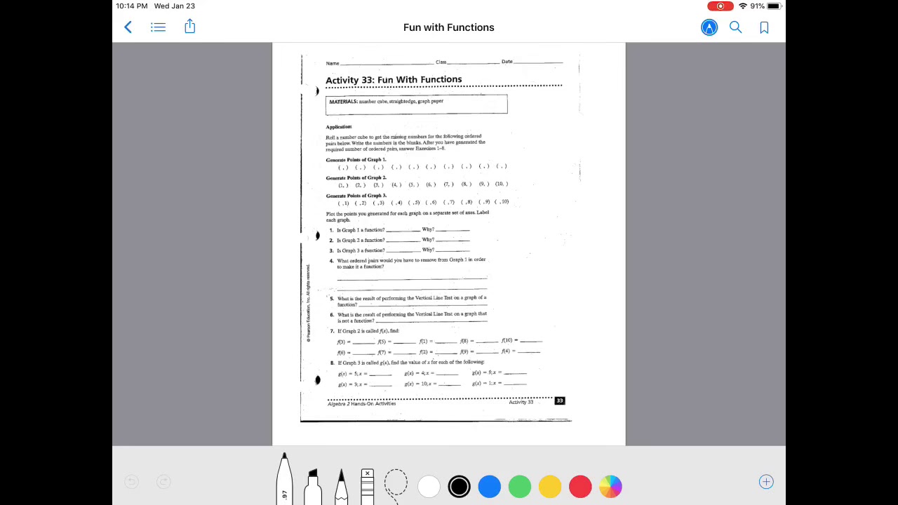 Integrated Math IV - Functions Practice 01/24/19 - YouTube