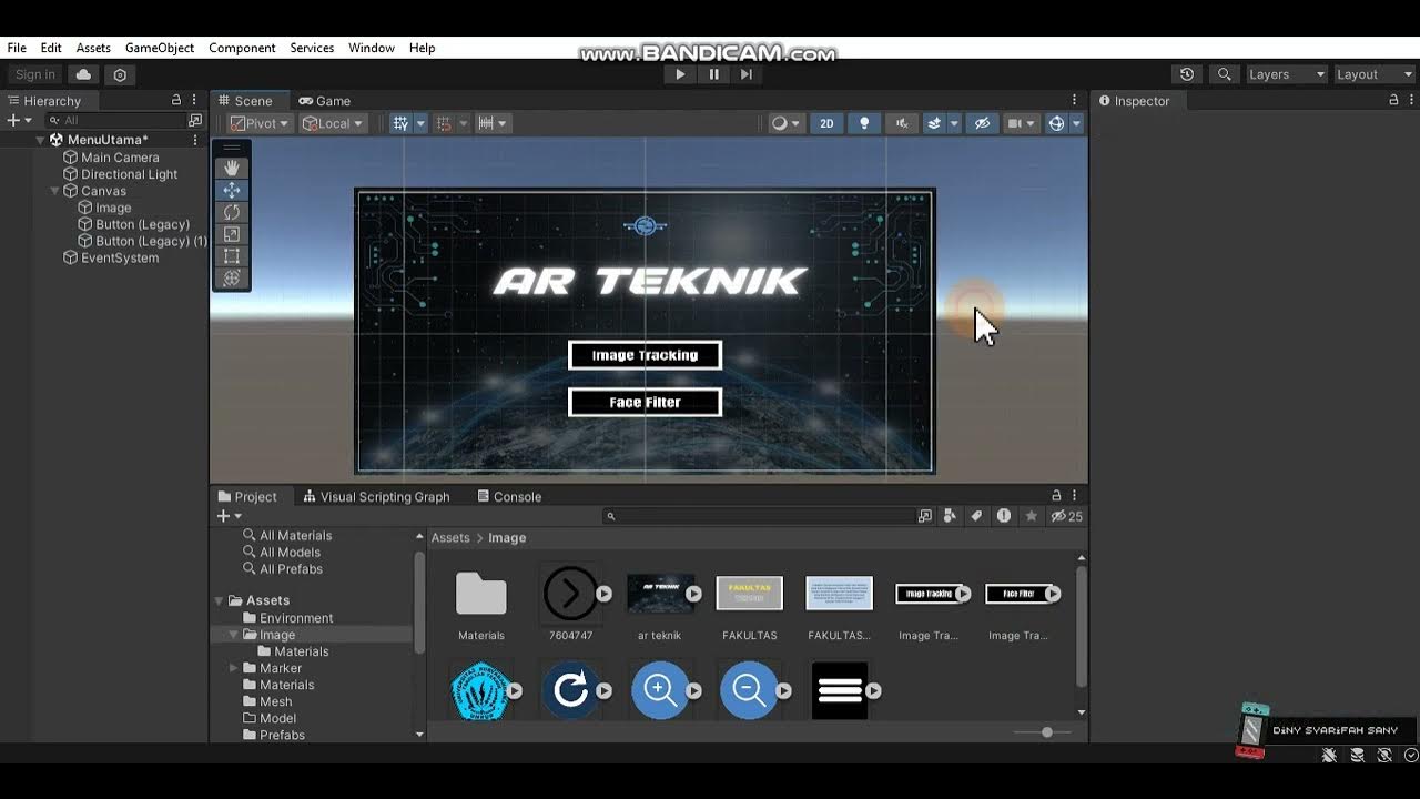 Tutorial AR Foundation Bagian 10 - Menu Utama AR Unity 3D - YouTube