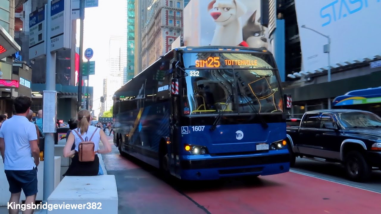 MTA New York City Bus 2022 Prevost X3 45 Commuter Coach 1607 On The mta-new-york-city-bus-2022-prevost-x3-45-commuter-coach-1607-on-the