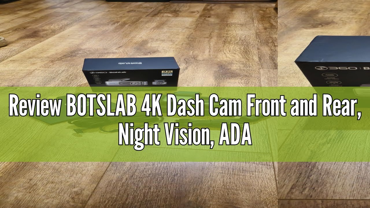 Review BOTSLAB 4K Dash Cam Front and Rear, Night Vision, ADAS, 64 GB SD ...