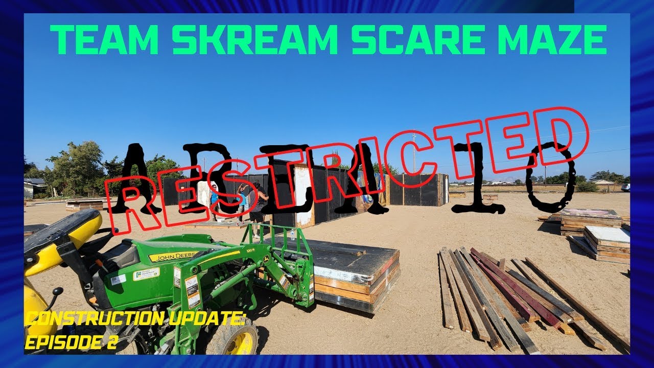 Team Skream Scare Maze Construction Update: Episode 2 - YouTube