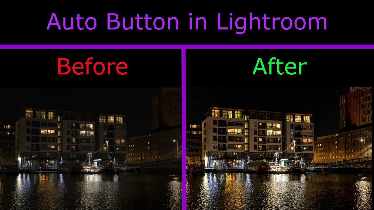 One Click - Auto Button in Lightroom will Transform Your Photos!! - YouTube