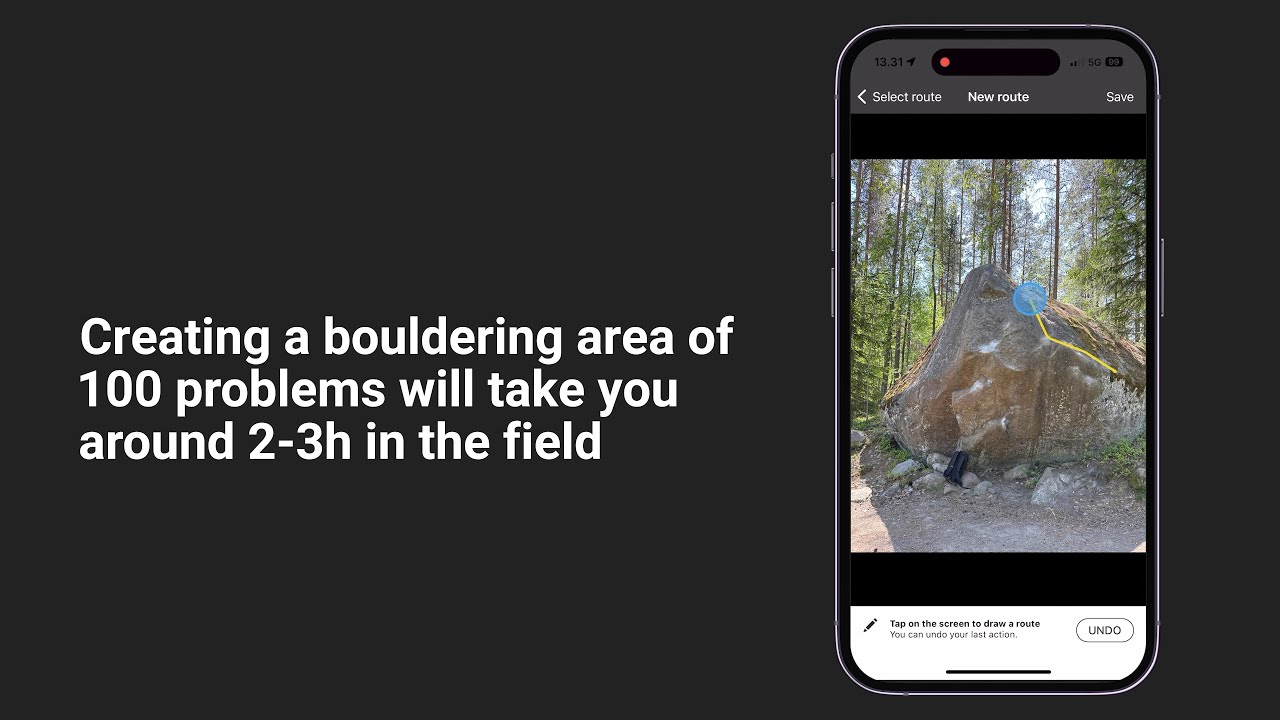 How to Create a Rock Climbing Topos with the 27 Crags App - YouTube