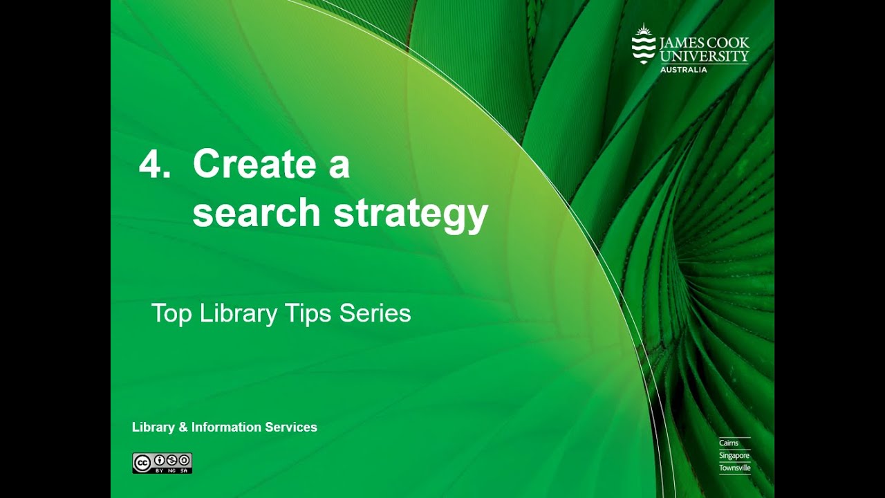 Create a search strategy - Top Library Tips series - YouTube