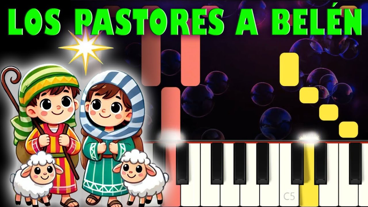 Los Pastores a Belén - Villancico Navideño | Piano Cover | Tutorial ...