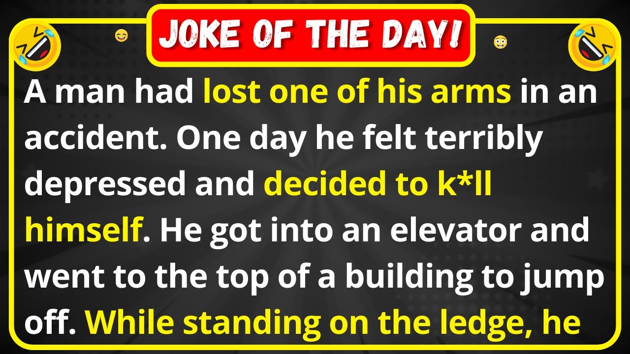 A man had lost one of his arms in an accident - funny joke | joke of ...