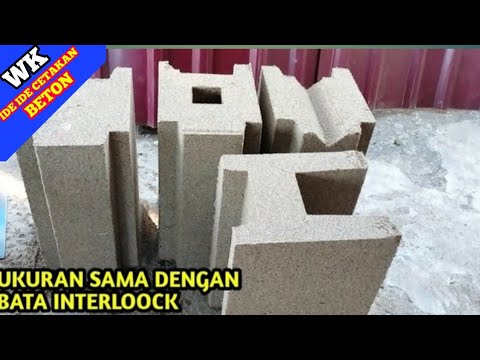 kita coba dulu cetakan batako lego pesanan dari kota palu - YouTube