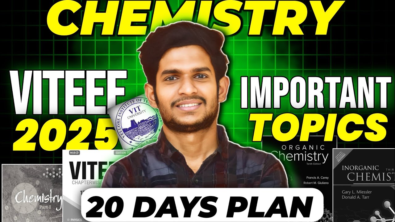 VITEEE 2025 Chemistry: Most Important Chapters & Formula-Based ...