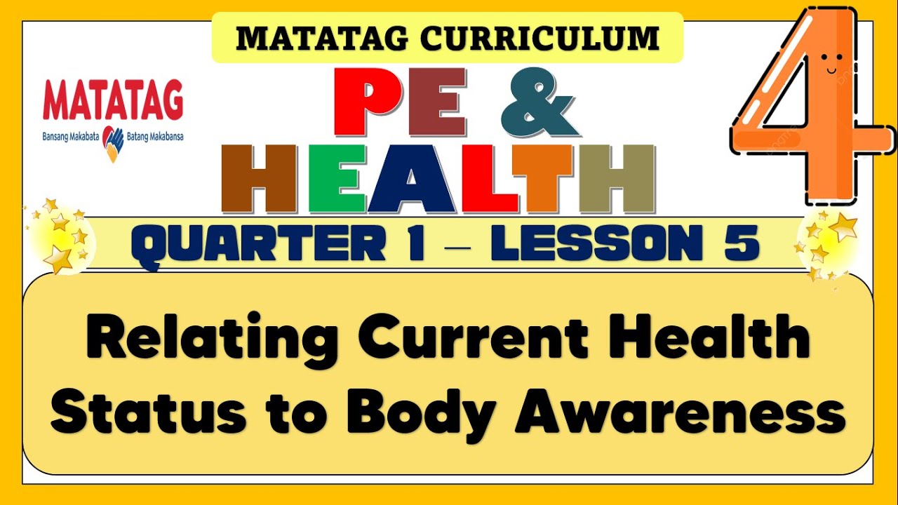MATATAG PE AND HEALTH 4 GRADE 4 QUARTER 1 LESSON 5- Relating Current ...