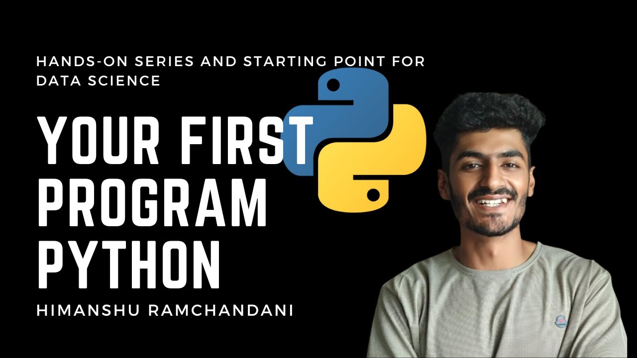 5 How To Write Your First Program In Python Youtube