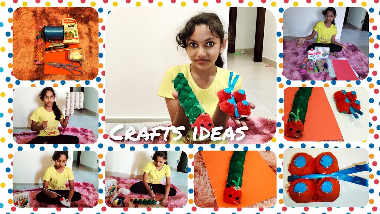 Best out of Waste Crafts Using Empty Egg Tray Simple Craft Ideas - YouTube