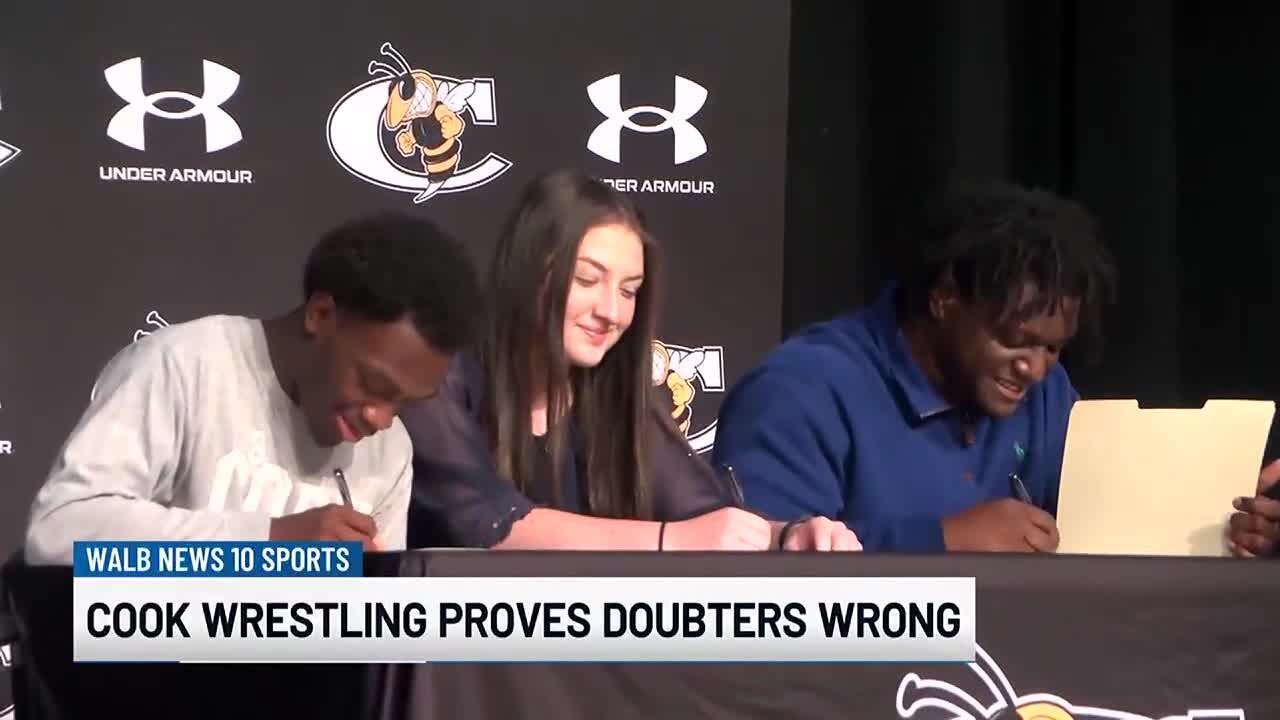 5 Cook High hornets sign to college level - YouTube