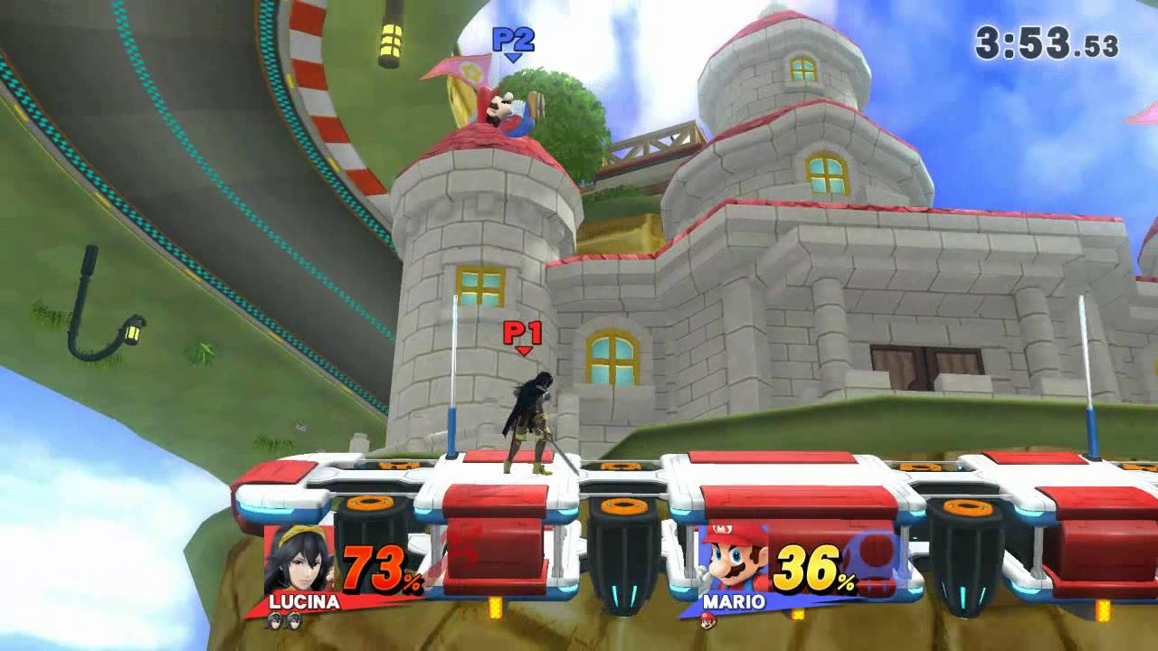 lucina(me) vs mario - YouTube