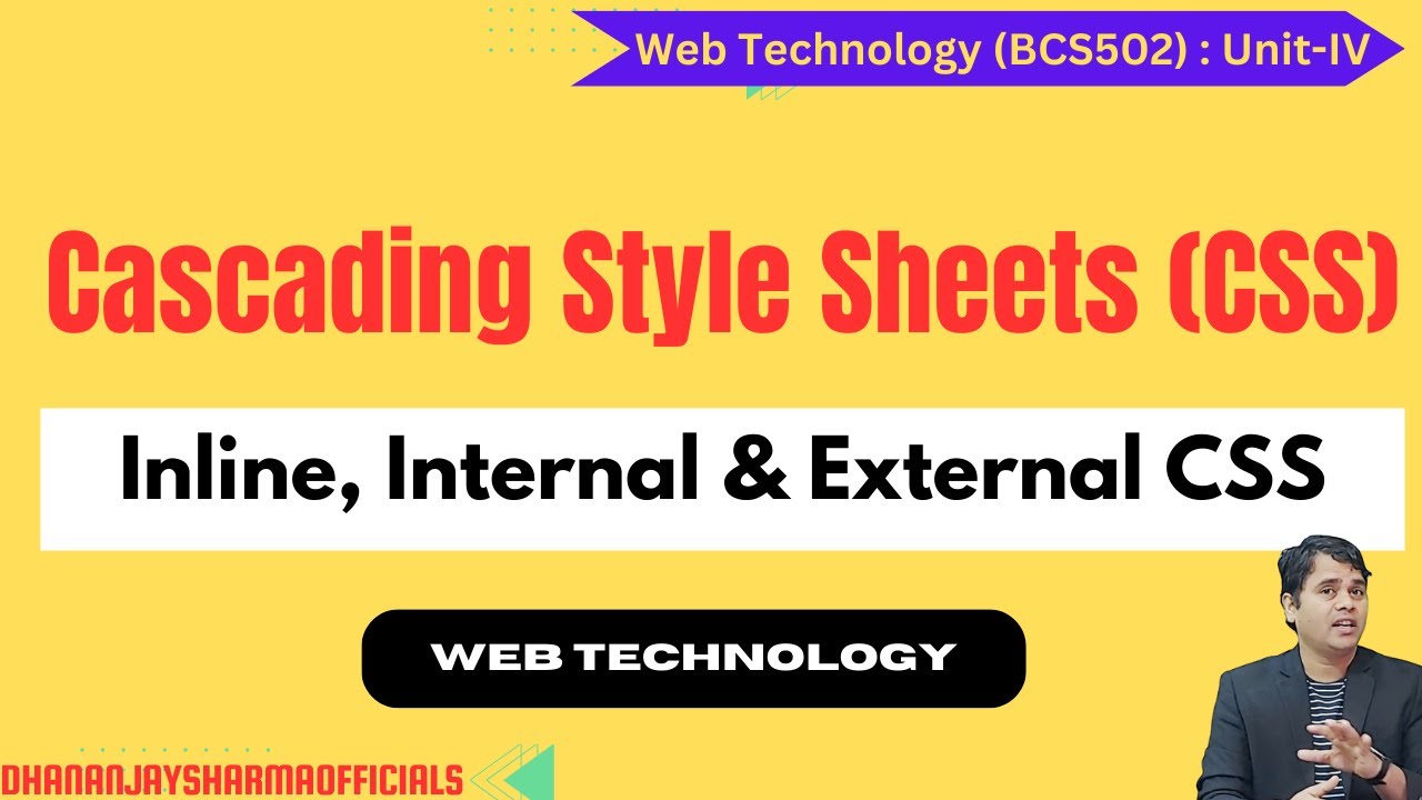 CSS#1 Cascading Style Sheets (CSS) | Inline CSS, Internal CSS ...