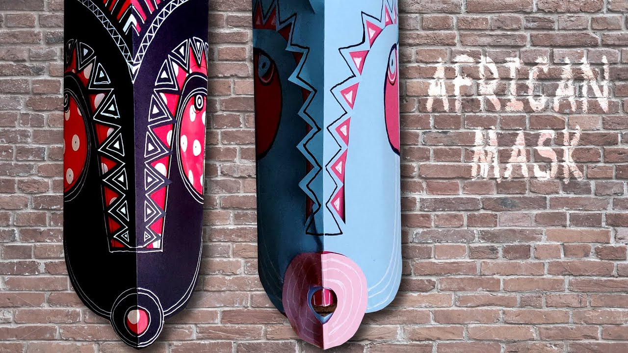 Easy Steps to Make African Mask! Part 2 - YouTube