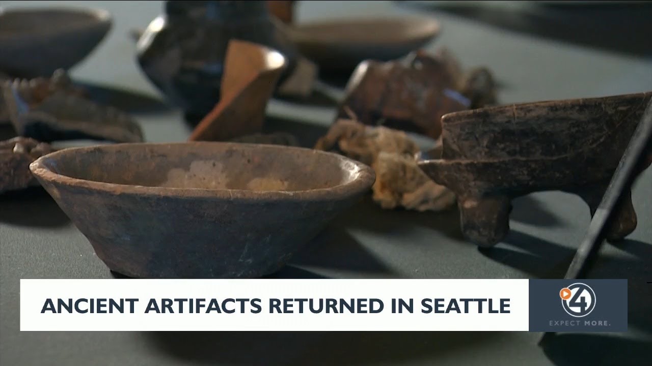 Ancient artifacts returned in Seattle - YouTube