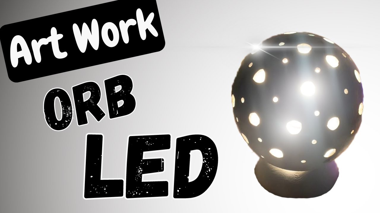 DIY Craft: How to Make a Stunning LED Orb Lamp from Plaster of Paris ...