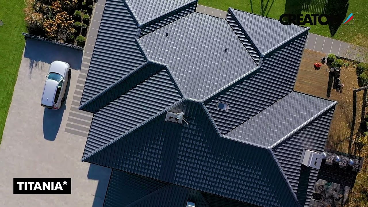 🏠 Realizacja - Dachówka ceramiczna CREATON TITANIA NUANCE w kolorze ...