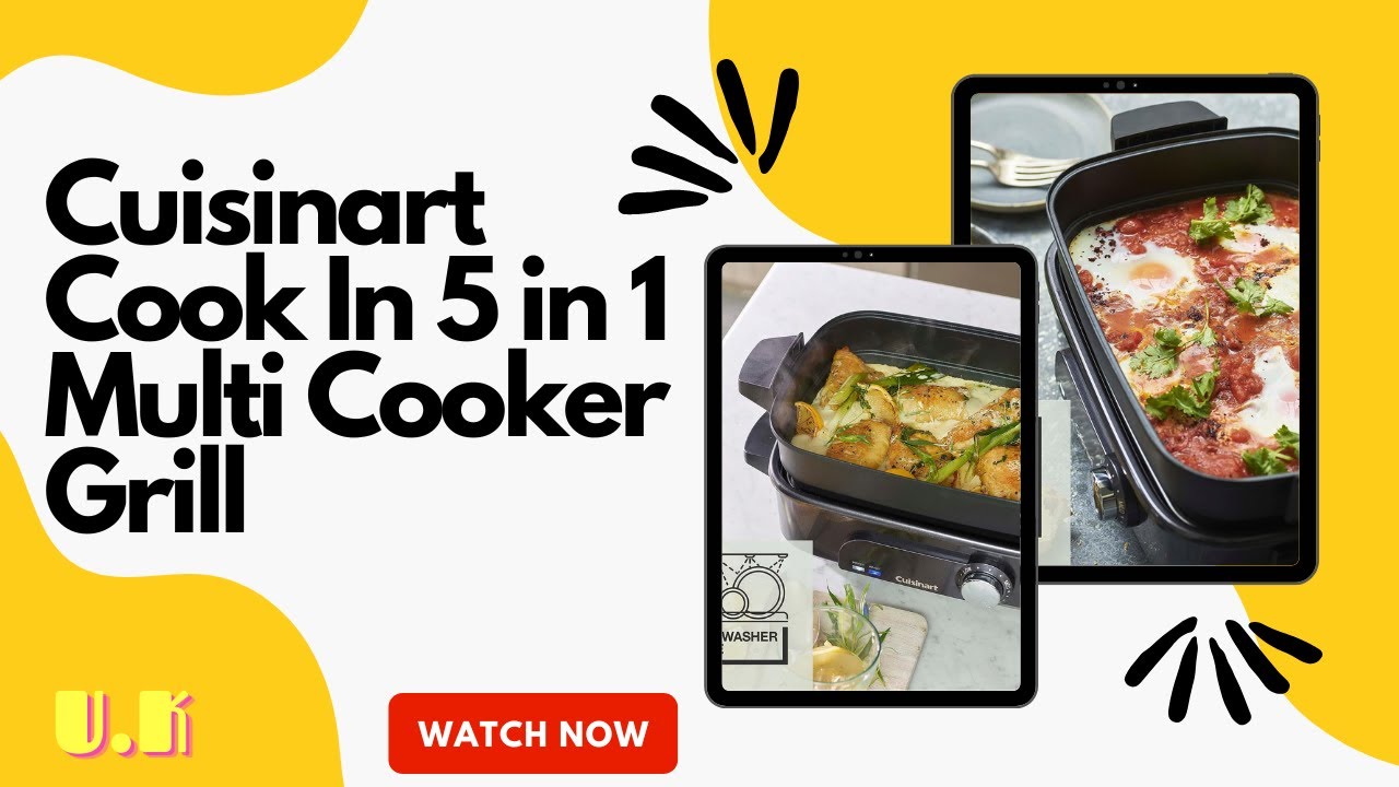Cuisinart Cook In 5 in 1 Multi Cooker Grill, Sear, Steam, Simmer and ...