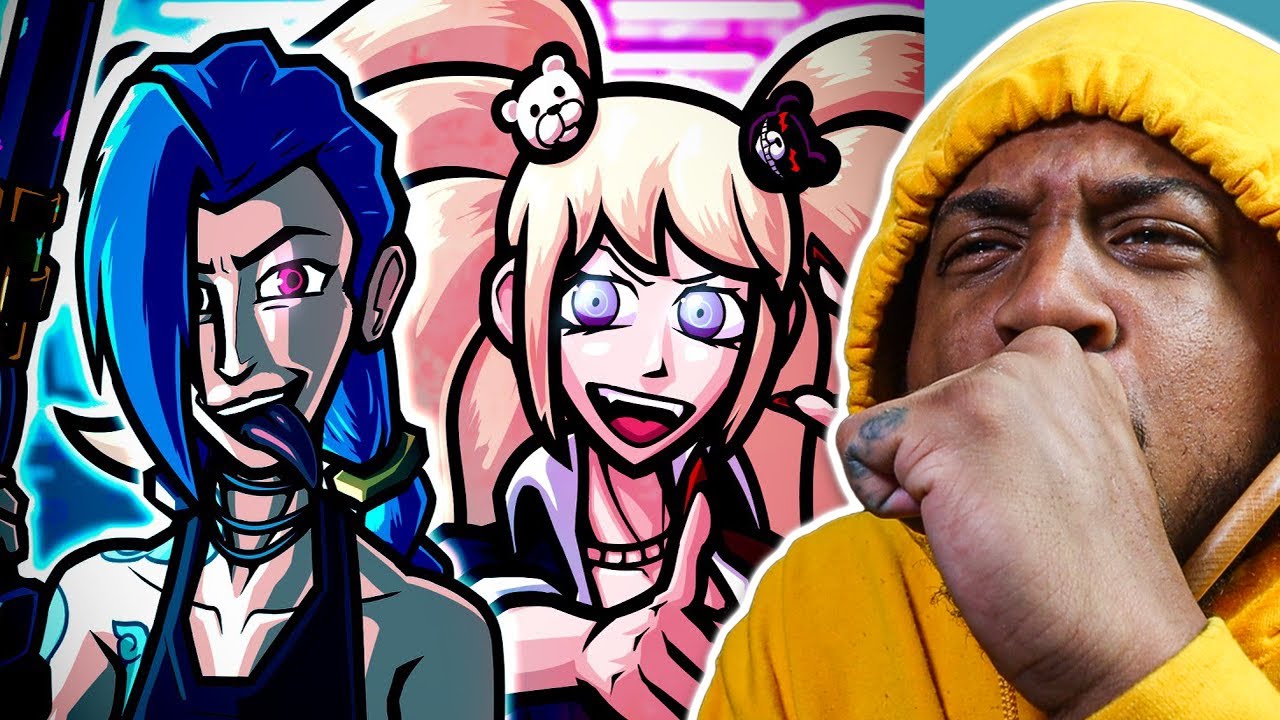 Jinx vs Junko Enoshima - RAP BATTLE! REACTION @FreshyKanal - YouTube