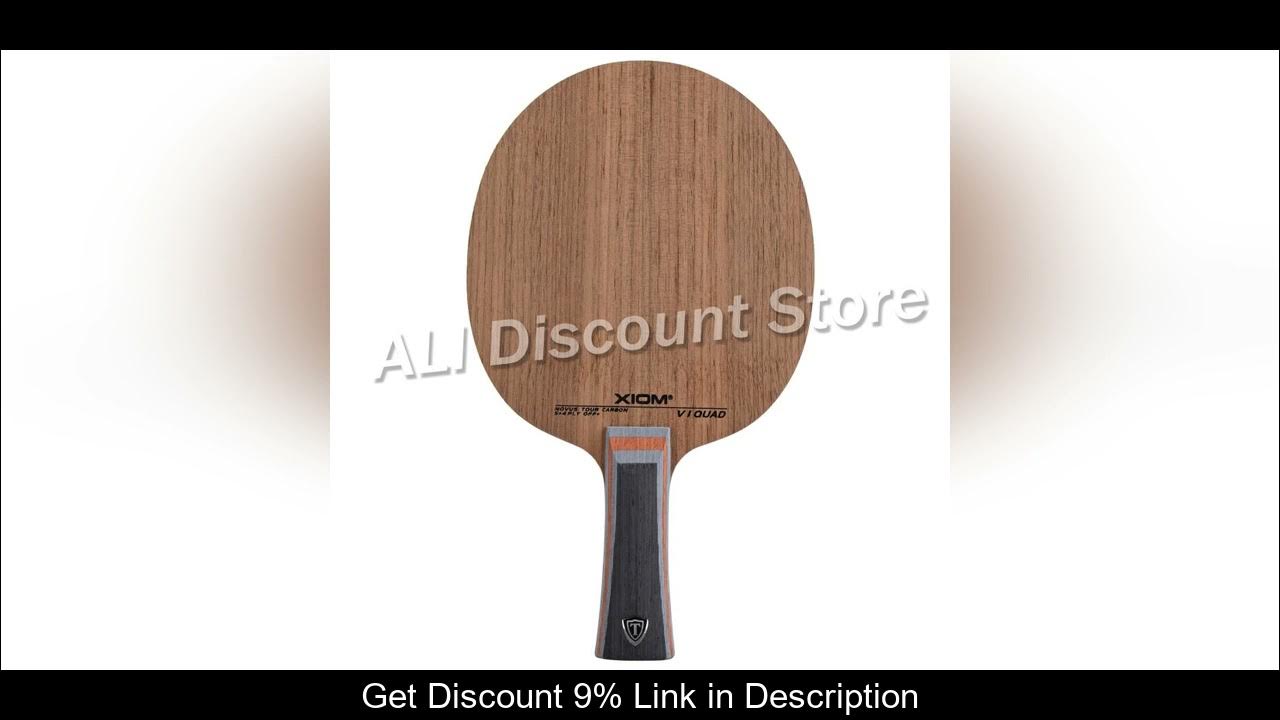 Review Original Xiom V1 QUAD Table Tennis Blade Professional Racquet SportsTable Tennis Racket ...