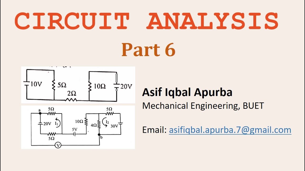 Circuit Analysis - Part 6 : BUET Admission Test 2019-20 - Two Connected ...