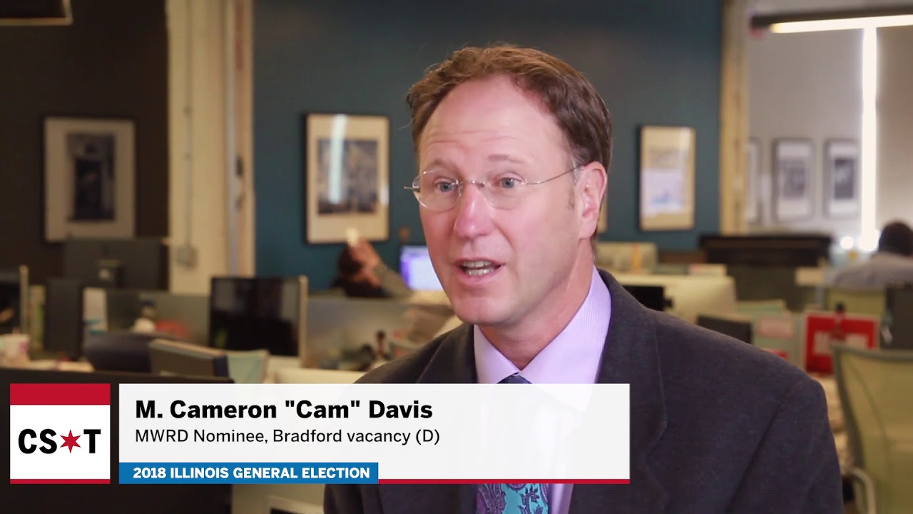 M. Cameron "Cam" Davis, MWRD Nominee, Bradford vacancy (D) - YouTube