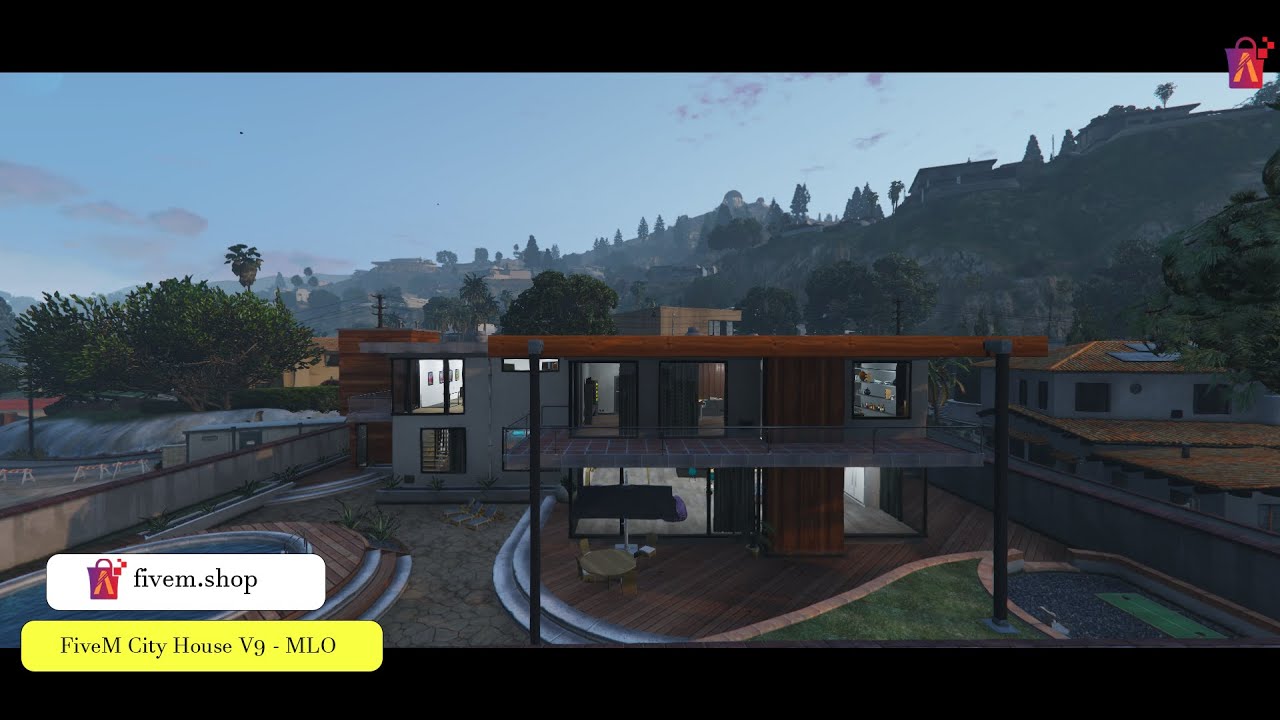 FiveM City House v9 | FiveM Mansion MLO #fivem #house - YouTube