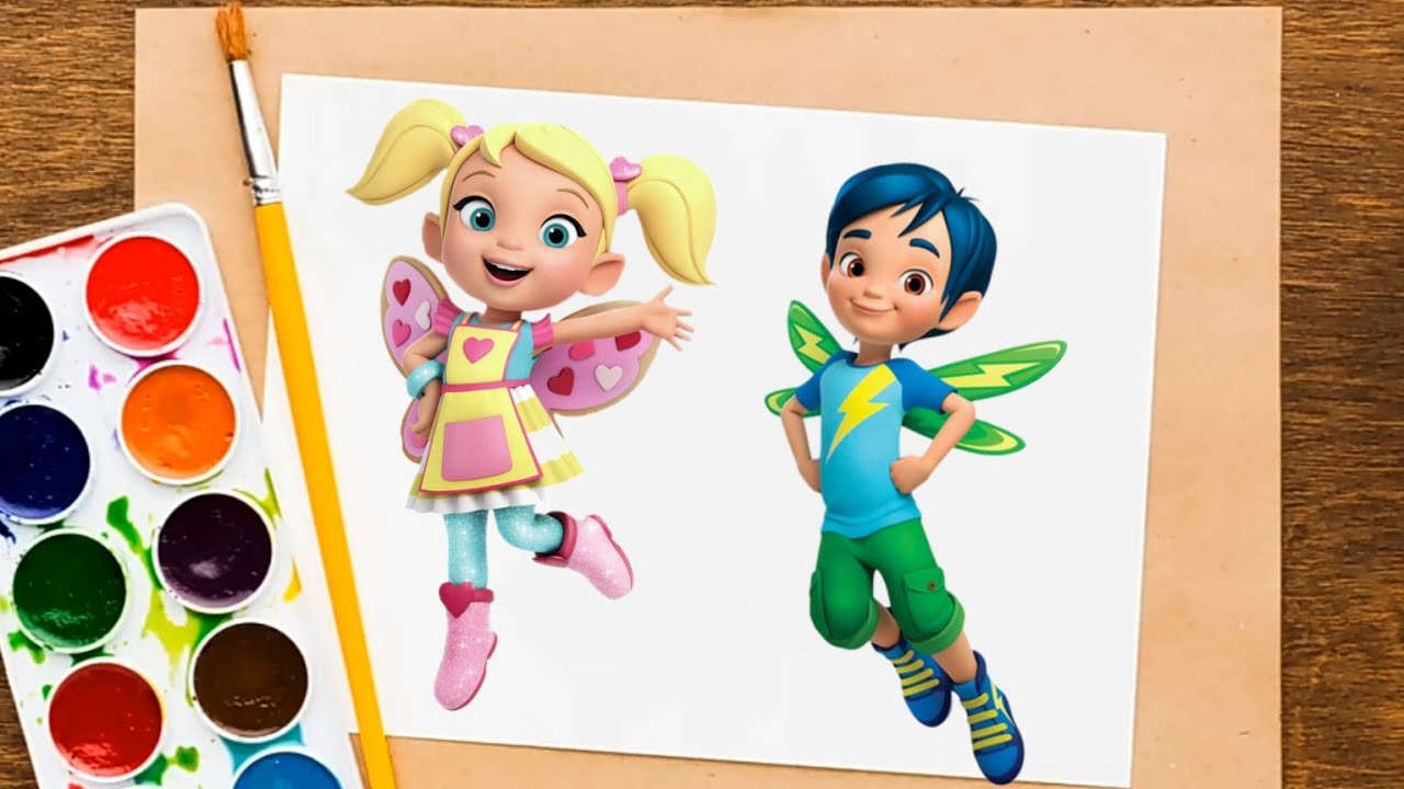 How To Draw Butterbean And Jasper Drawing For Kids | Butterbean's Cafe ...