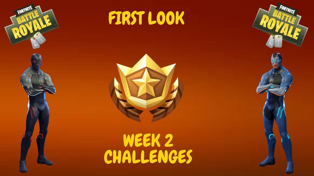 FORTNITE BATTLE ROYALE WEEK 2 CHALLENGES GENUINE !! - YouTube
