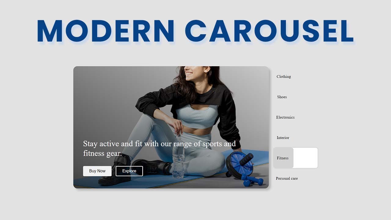 Build a Mind-Blowing Modern Carousel! | HTML, CSS, JavaScript Tutorial - YouTube
