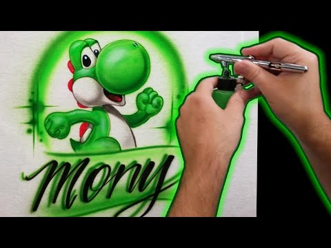 Airbrush Yoshi t-shirt