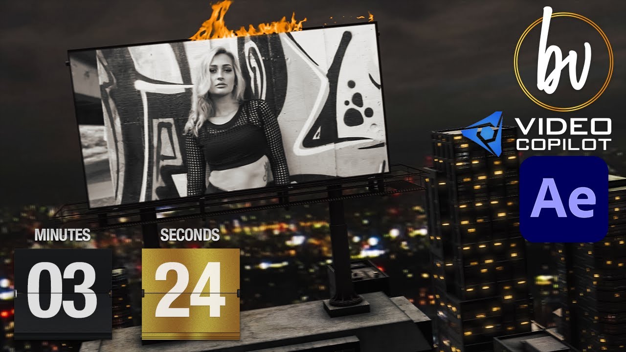 Smash through a Billboard in 03:24 | Adobe After Effects + Element 3D ...