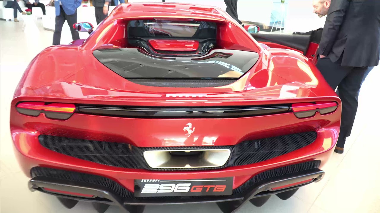 Ferrari 296 first viewing (ferrari washington DC) - YouTube