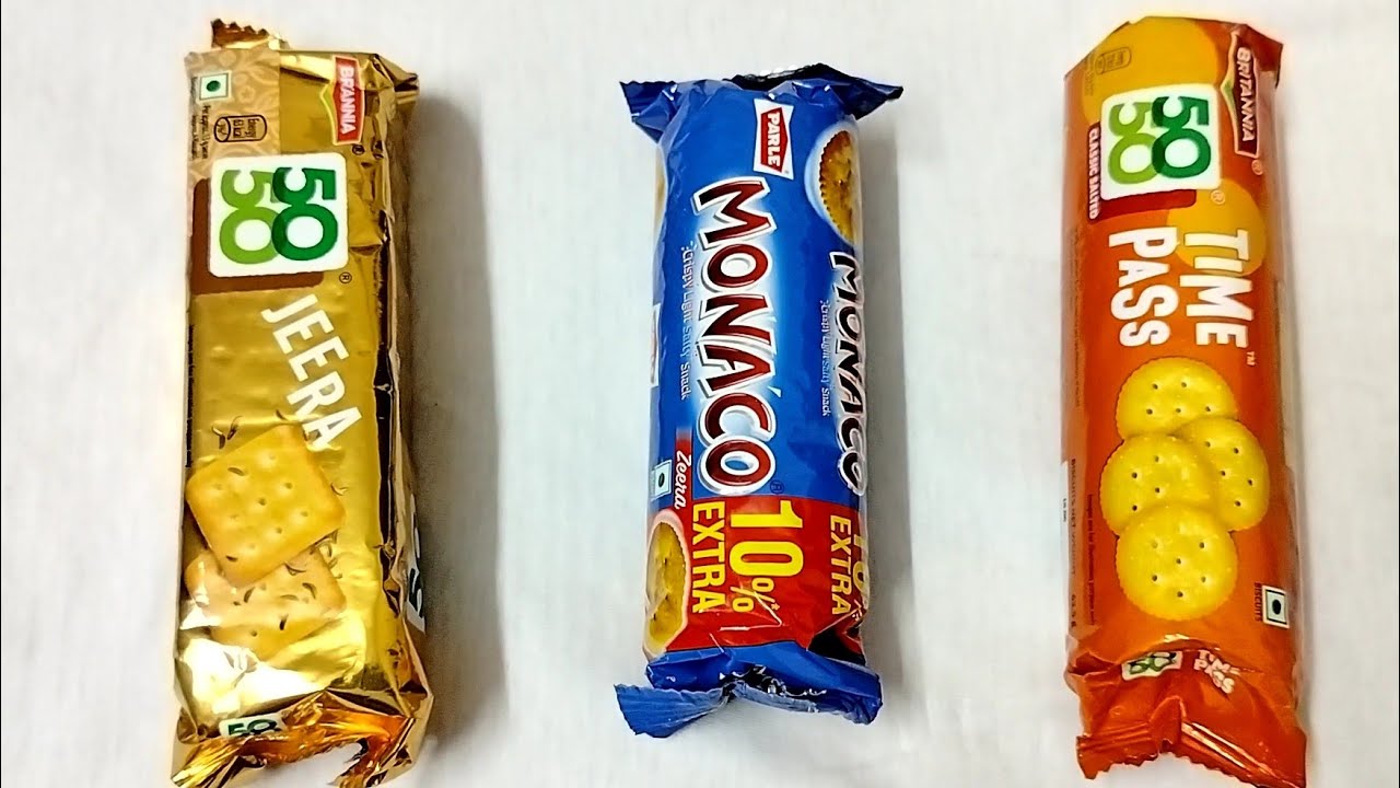 50-50 Jeera vs Monaco Jeera vs 50-50 Time Pass || biscuit 🍪|| cookies 🍪 ...
