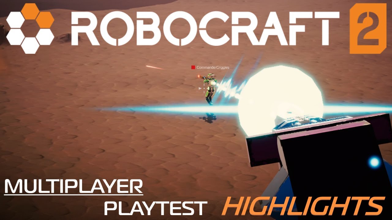 Robocraft 2 - The Railgun Playtest Highlights - YouTube