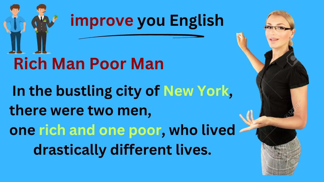 Rich Man, Poor Man | Learning English Speaking | English Story - YouTube