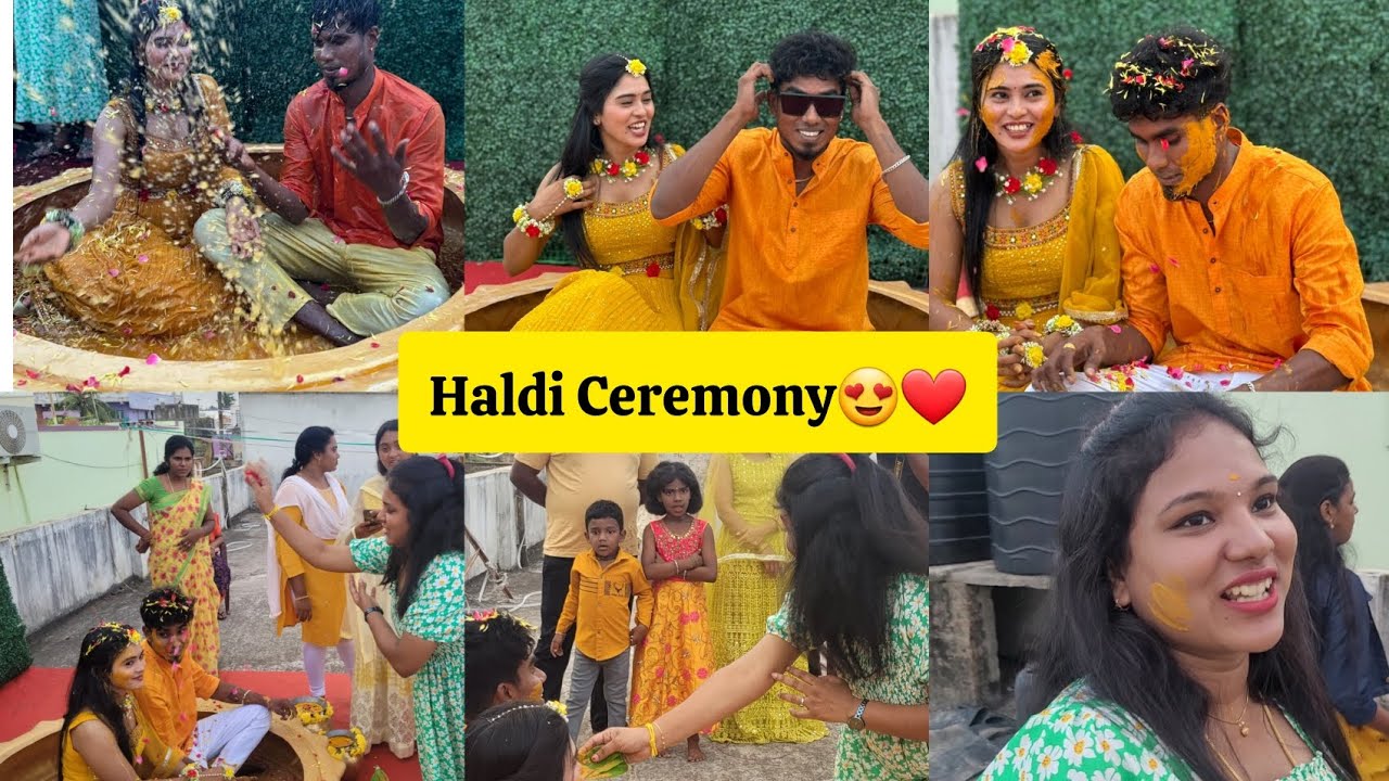 Haldi Ceremony💛Brother's Marriage😍Function mode| happy Moments😍|Fun overload💗|Family Gathering👨 ...