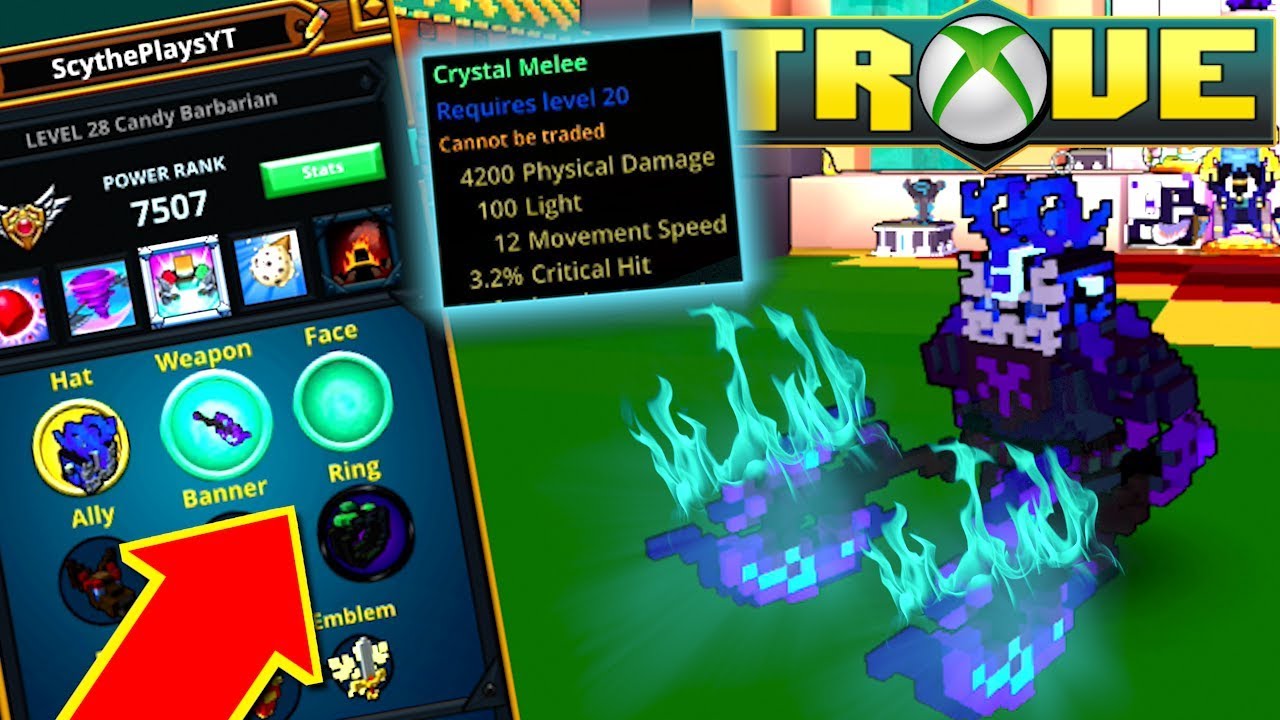 CRYSTAL GEAR DROP WITH NO MAGIC FIND! Trove Xbox One Gameplay #46 - YouTube